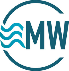 Initial letter tm water creative logo design Vector Image