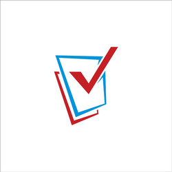 Check mark logo Royalty Free Vector Image - VectorStock