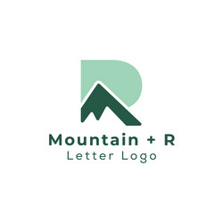 Mountain ledge logo icon Royalty Free Vector Image