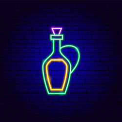 Arabic pitcher neon sign Royalty Free Vector Image