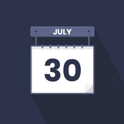 30 July Calendar Vector Images (over 110)