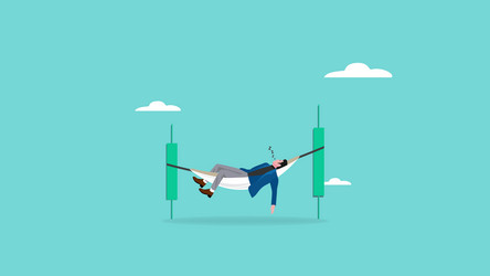 Passive income concept earning with no effort Vector Image