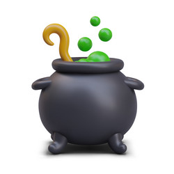 Realistic witch house front view wooden wizard Vector Image