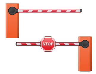 Road barrier street traffic-barrier under Vector Image