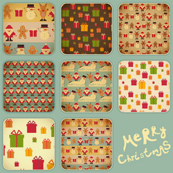 Christmas seamless vintage background Royalty Free Vector