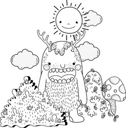 Monster Landscape Vector Images (over 3,400)