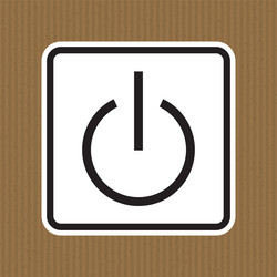 Stand-by symbol sign isolate on white background Vector Image