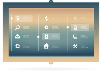 Web interface Royalty Free Vector Image - VectorStock