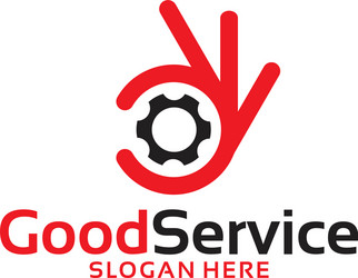 Technology idea logo designs and gear Royalty Free Vector