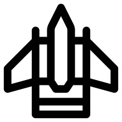 Jet plane vehicles with fixed wings Royalty Free Vector