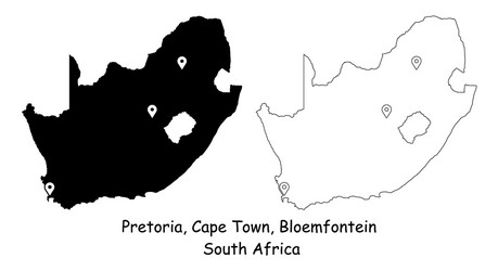 Cape Town Map Silhouette Vector Images (over 180)