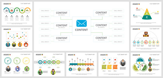 Colorful planning and marketing concept Royalty Free Vector