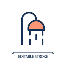 Public shower option pixel perfect gradient Vector Image