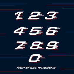 Need for speed typography Royalty Free Vector Image