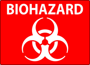 Biohazard sign biohazard area Royalty Free Vector Image