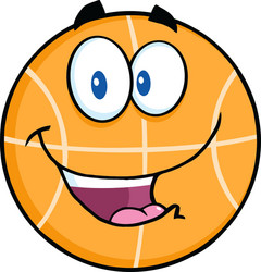 Cartoon basketball Royalty Free Vector Image - VectorStock