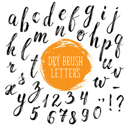 Hand drawn letters Royalty Free Vector Image - VectorStock