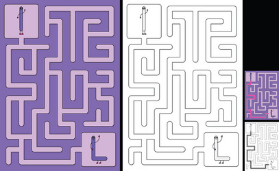 Letter L Maze Vector Images (50)