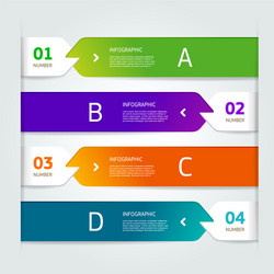 Number List Infographic Banner Royalty Free Vector Image