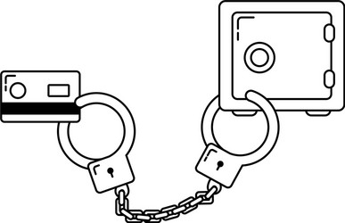 Security system cartoon Royalty Free Vector Image