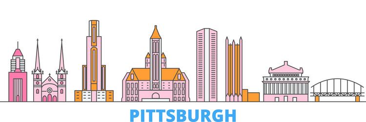 Pittsburgh Skyline Vector Images (over 110)
