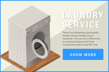 3d washing machine Royalty Free Vector Image - VectorStock