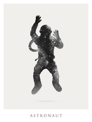 Spaceman Silhouette Vector Images (over 1,500)