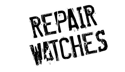 Repair watches rubber stamp Royalty Free Vector Image