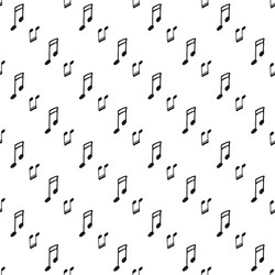 Music seamless background Royalty Free Vector Image