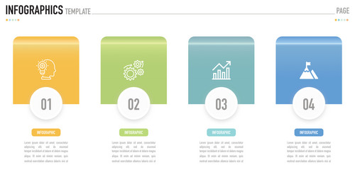 Metallic texture rectangular infographic Vector Image