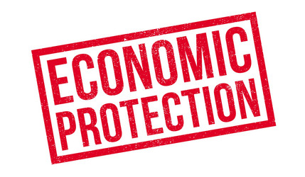 Economic protection rubber stamp Royalty Free Vector Image