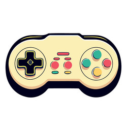 Electronic video game controller Royalty Free Vector Image