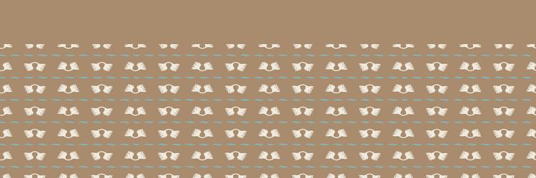 Gender neutral floral seamless border Royalty Free Vector