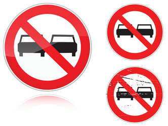 No parking or waiting road sign stopping Vector Image