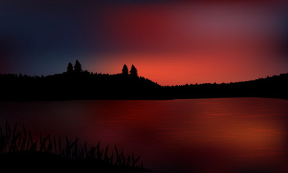 Sunset Over Water Vector Images (over 400)