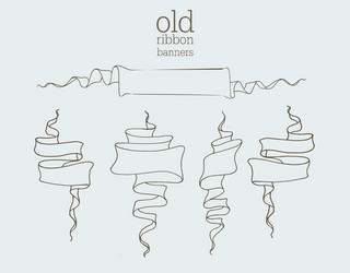 Old banners Royalty Free Vector Image - VectorStock