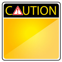 For template blank alert sign Royalty Free Vector Image