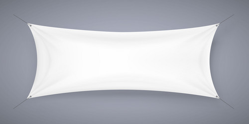 Cloth banner signboard isolated background Vector Image