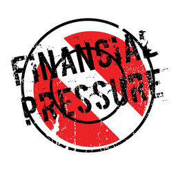 Financial pressure rubber stamp Royalty Free Vector Image