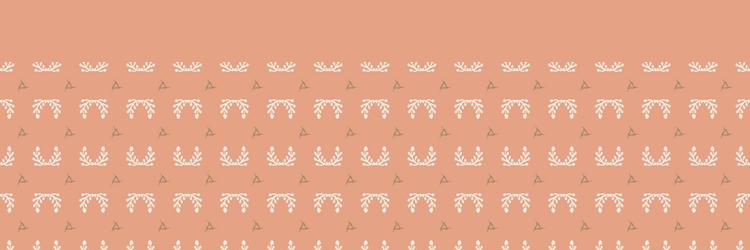 Gender neutral foliage seamless border Royalty Free Vector