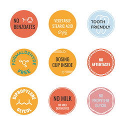 Fight inflammation natural product label Vector Image