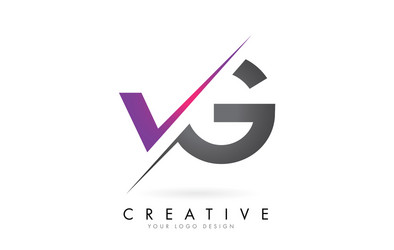 Vk v k letter logo with creative shadow cut design
