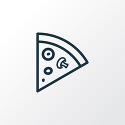Pepperoni icon line symbol premium quality Vector Image