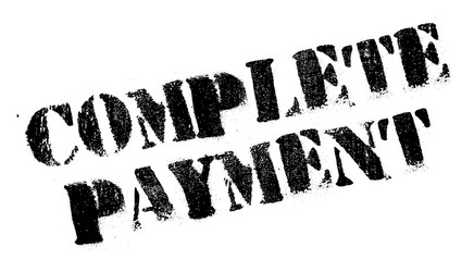 Complete payment rubber stamp Royalty Free Vector Image