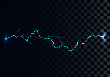 Lightning flash bolt or thunderbolt blue Vector Image