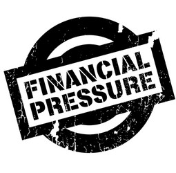 Financial pressure rubber stamp Royalty Free Vector Image