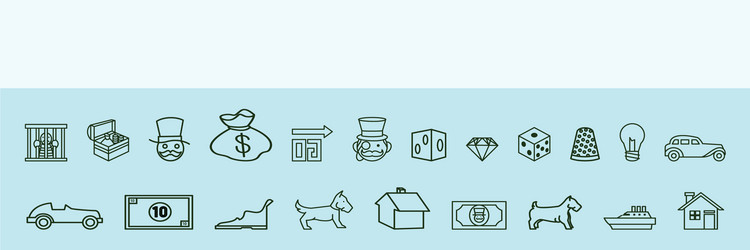 Monopoly Game Pieces Vector Images (67)