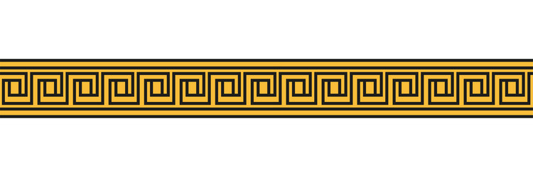 Seamless meander patterns greek meandros fret Vector Image