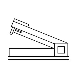 Simple stapler flat sign design Royalty Free Vector Image