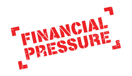 Financial pressure rubber stamp Royalty Free Vector Image